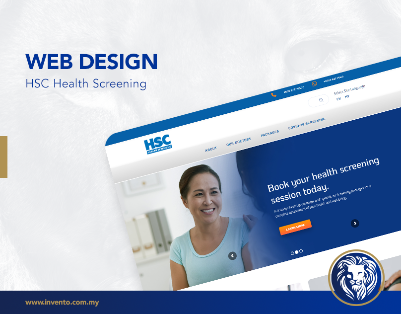 Web Design Portfolio - HSC Health Screening - Invento Solutions